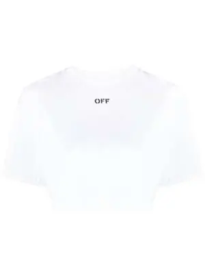 Off-White Logo Cotton T-shirt - White