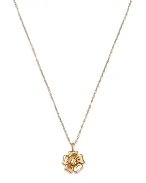 MOON & MEADOW 14k Yellow Flower Pendant Necklace - Gold
