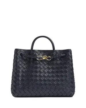 Bottega Veneta Medium Andiamo Shoulder Bag - Midnight