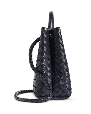 Bottega Veneta Medium Andiamo Shoulder Bag - Midnight