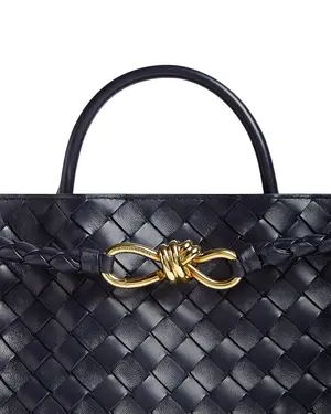 Bottega Veneta Medium Andiamo Shoulder Bag - Midnight