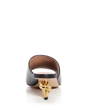 Bottega Veneta Knot Low Heel Slide Sandals