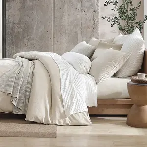 Dkny Pure Washed -blend Duvet Set, Full/queen - Linen
