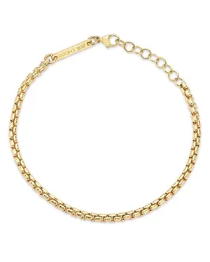 Zoe Chicco 14k Yellow Box Link Chain Bracelet - Gold
