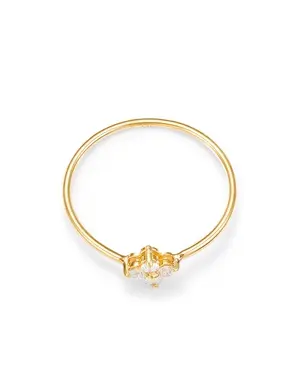 Zoe Chicco 14k Yellow Diamond Flower Ring - Gold