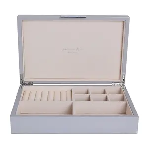 ADDISON ROSS LONDON Lacquered Jewelry Box Large - Gray