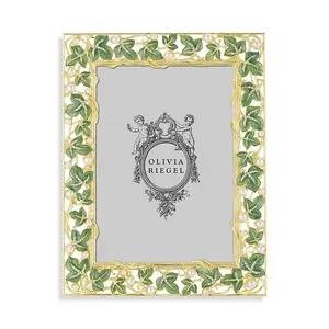 OLIVIA RIEGEL Gold Tone Ivy Frame, 5 X 7 - Green/gold