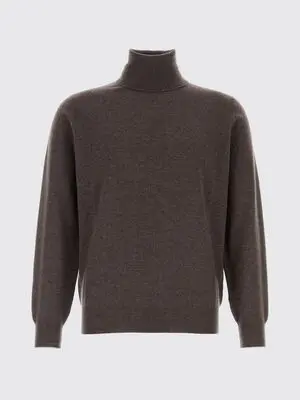 Brunello Cucinelli Slim Fit Wool Blend Turtleneck Jumper - Dark