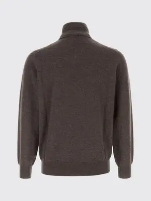 Brunello Cucinelli Slim Fit Wool Blend Turtleneck Jumper - Dark