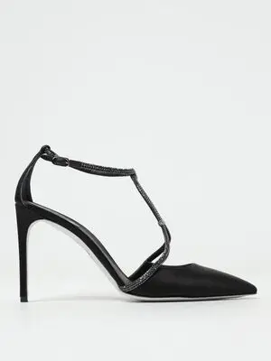 Rene Caovilla Clippy Embellished Satin Pumps