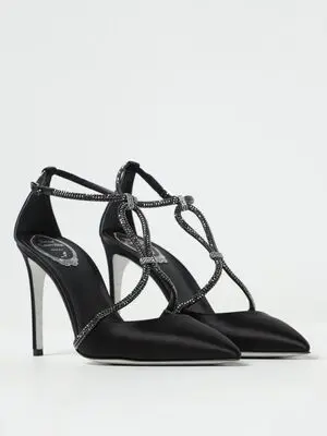 Rene Caovilla Clippy Embellished Satin Pumps