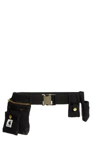 Sacai Carhartt Wip Pouch Belt - Black | Editorialist