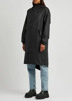 Rains Fishtail Hooded Waterproof Parka