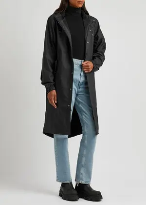 Rains Fishtail Hooded Waterproof Parka