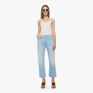 MOTHER The Ditcher Crop Unripped Jeans