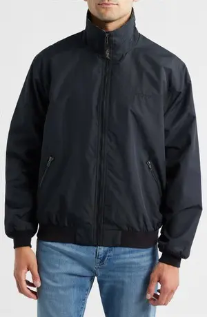 L.l.bean Flannel-lined Water-resistant Warm-up Jacket - Midnight Black