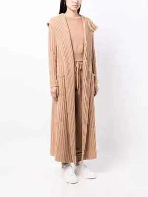 TEDDY CASHMERE Amalfi Cashmere Midi Cardigan-coat - Neutrals