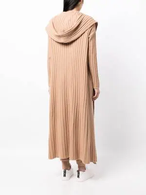 TEDDY CASHMERE Amalfi Cashmere Midi Cardigan-coat - Neutrals