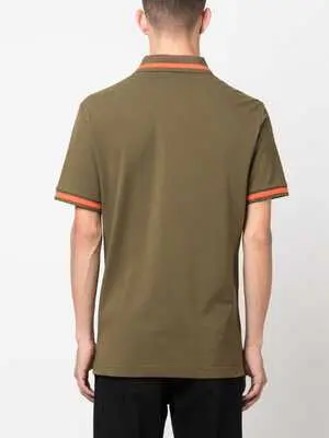 Versace Logo-embroidered Polo Shirt - Green