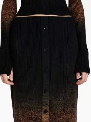 Proenza Schouler White Label Gradient-effect Knit Skirt