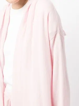TEDDY CASHMERE Napoli Hooded Cardigan - Pink