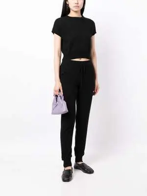 TEDDY CASHMERE Genova Sleeveless Cropped Cashmere Jumper - Black