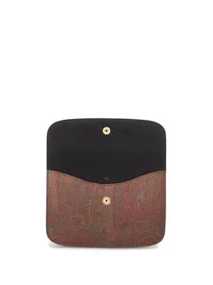 Etro Paisley-print Leather Wallet - Brown