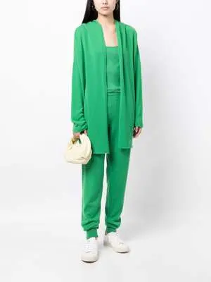 TEDDY CASHMERE Napoli Hooded Cardigan - Green