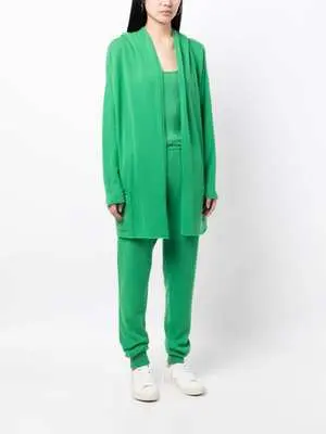 TEDDY CASHMERE Napoli Hooded Cardigan - Green