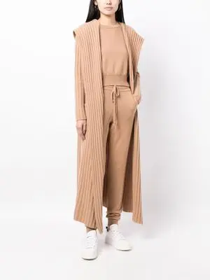 TEDDY CASHMERE Genova Sleeveless Cropped Jumper - Brown