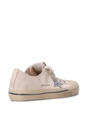 GOLDEN GOOSE V-star Canvas Sneakers - Neutrals