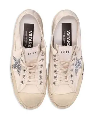 GOLDEN GOOSE V-star Canvas Sneakers - Neutrals