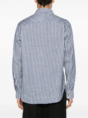 CRAIG GREEN Ripped Striped Cotton Shirt