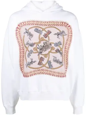 Bally Graphic-print Hoodie - White