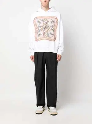 Bally Graphic-print Hoodie - White