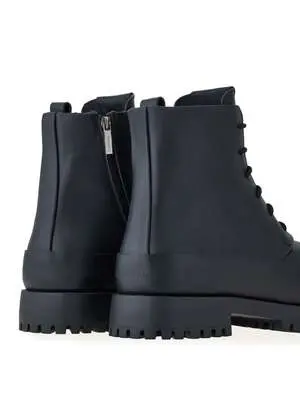 FERRAGAMO Lace-up Leather Combat Boots