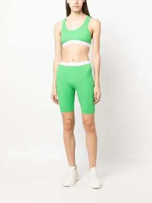 Dsquared2 Logo-underband Racerback Sports Bra - Green