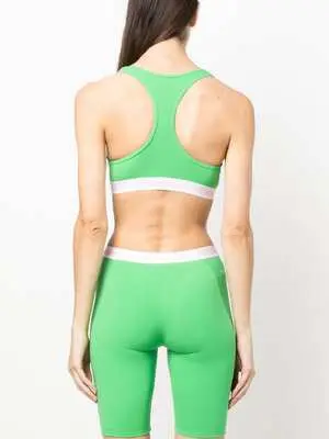 Dsquared2 Logo-underband Racerback Sports Bra - Green