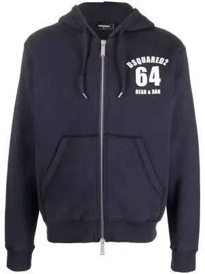 Dsquared2 Logo-print Zip-fastening Hoodie