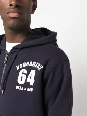 Dsquared2 Logo-print Zip-fastening Hoodie