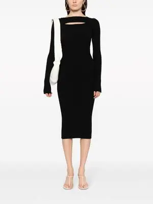 ANINE BING Lora Cut-out Ribbed Dress