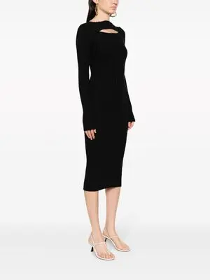 ANINE BING Lora Cut-out Ribbed Dress