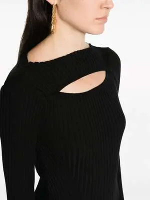 ANINE BING Lora Cut-out Ribbed Dress