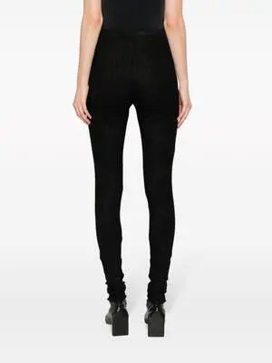 Isabel Benenato High-rise Leather Leggings