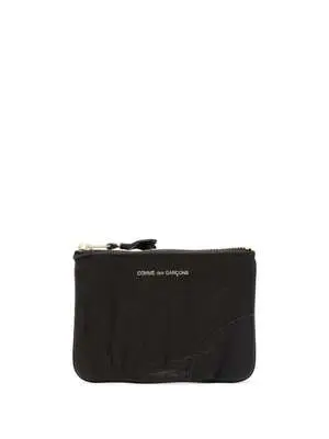 Comme Des Garçons Logo-debossed Leather Wallet - Black