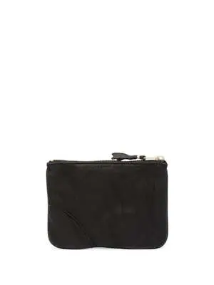 Comme Des Garçons Logo-debossed Leather Wallet - Black