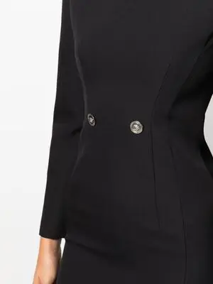 Versace Hourglass Grain-de-poudre Mini Dress