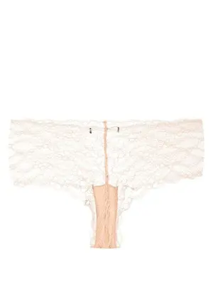 Kiki De Montparnasse Mid-rise Lace Briefs - Neutrals