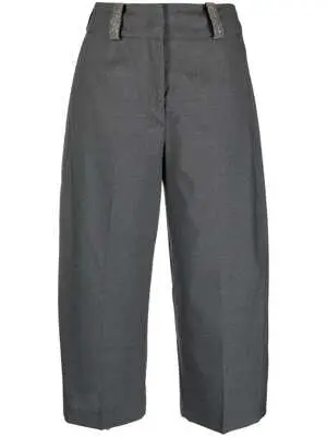 Fabiana Filippi Pressed-crease Wool Trousers