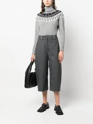 Fabiana Filippi Pressed-crease Wool Trousers